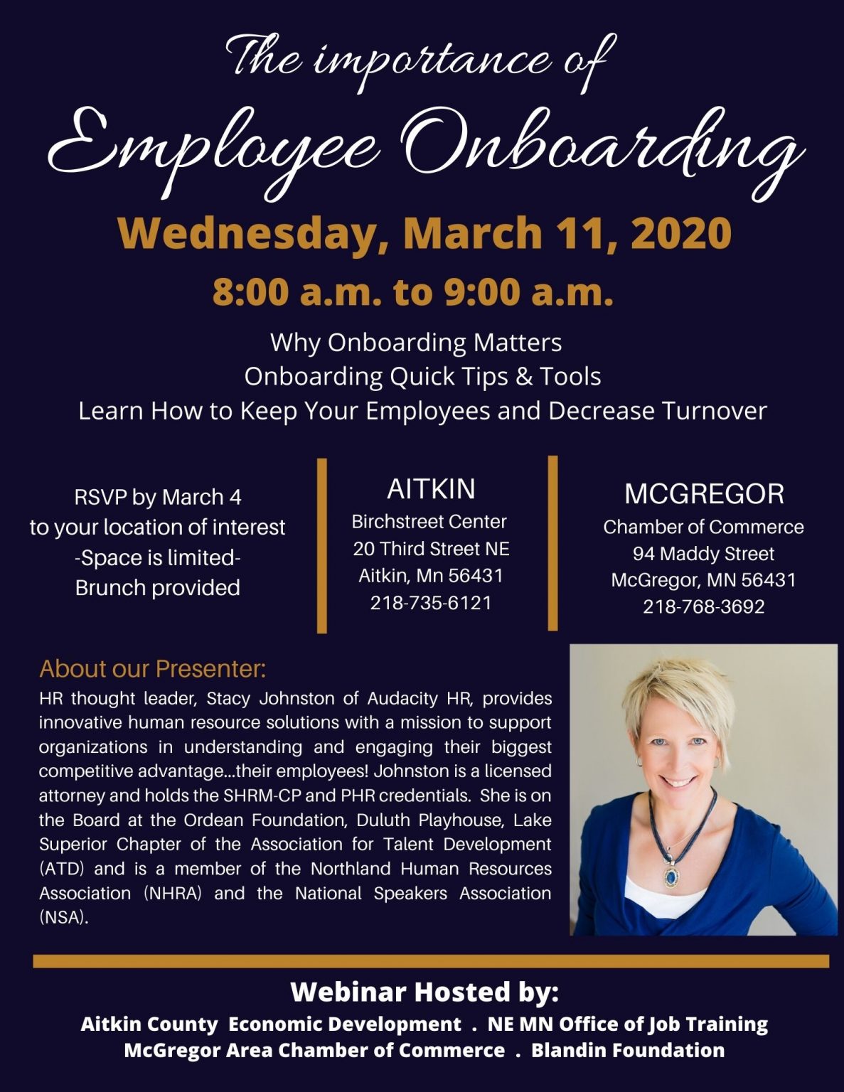 Employee Onboarding Webinar | McGregor Chamber
